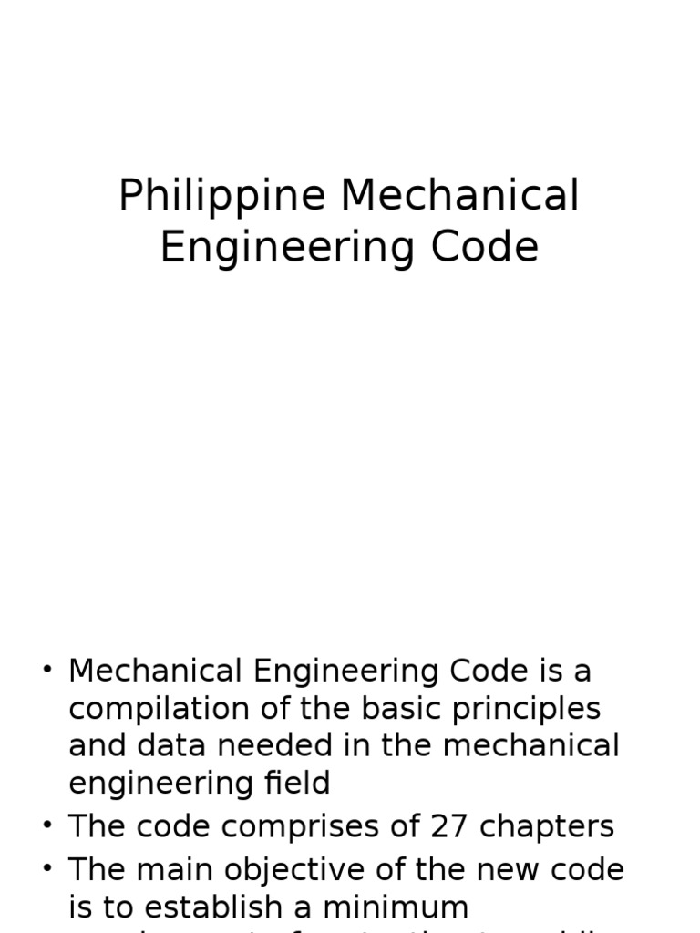 Philippine Mechanical Engineering Code.pptx | Ventilation (Architecture ...