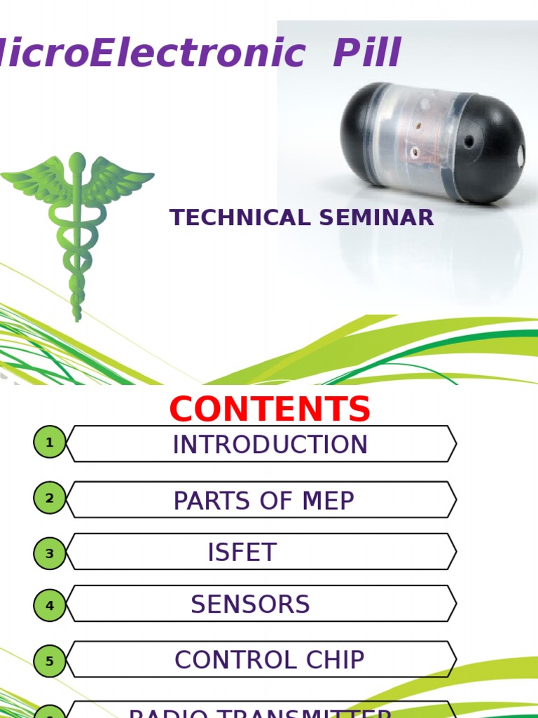 Microelectronic pill | Transmitter | Sensor