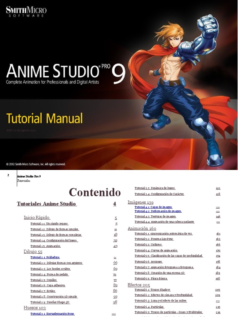 Anime Studio Pro 9 Tutorial Manual - En.es | PDF | Point and Click ...