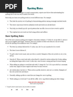 43 Essential English Spelling Rules | PDF | Syllable | Consonant