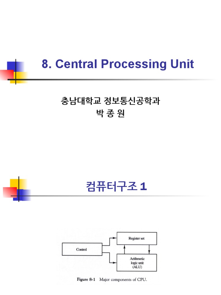컴퓨터구조 8장 | PDF | Instruction Set | Office Equipment