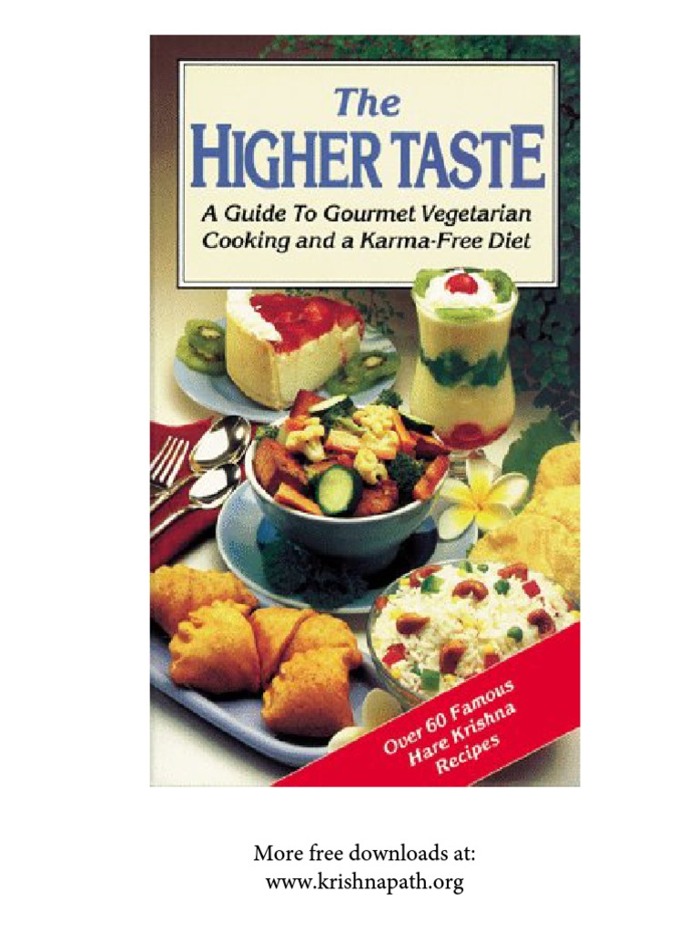 The Higher Taste PDF | PDF | Vegetarianism | Meat