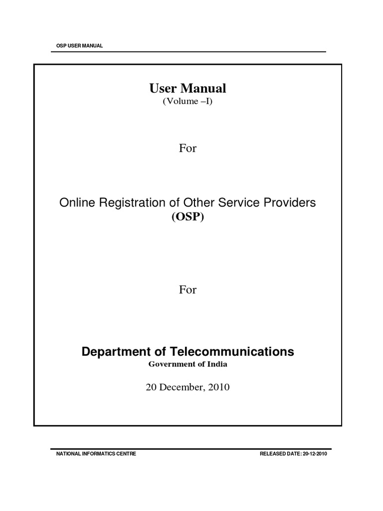 Osp User Manual For Osps Pdf Pdf Login Password