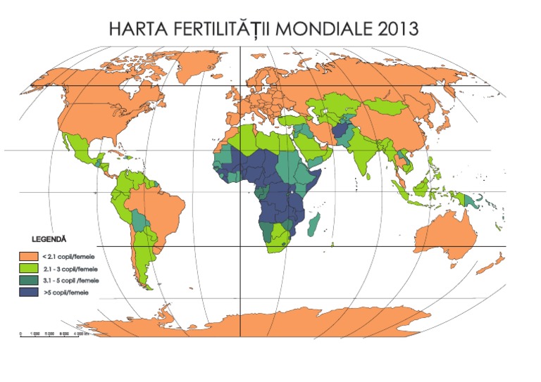 Global Fertility Map 2013 | PDF | Science & Mathematics