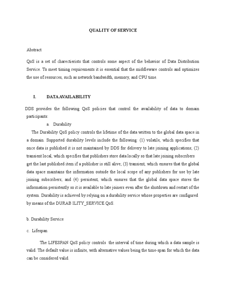 Qualityofservice PDF | PDF | Quality Of Service | Computer Networking