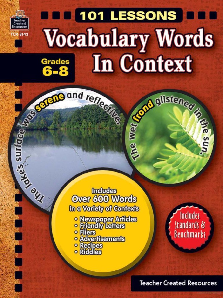 101 Lessons Vocabulary Wors in Context Grades 6-8 | PDF