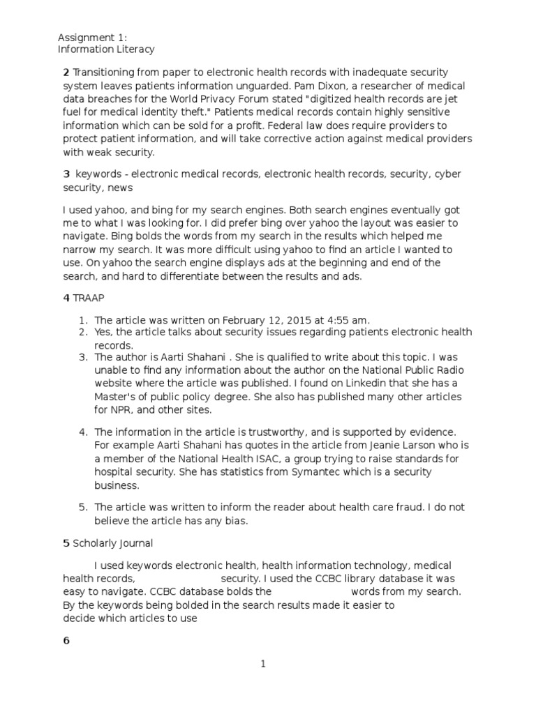 Csit 101 | PDF | Electronic Health Record | Medical Record