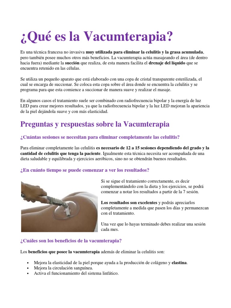 Vacumterapia: Indicaciones y Contraindicaciones | PDF | Especialidades ...