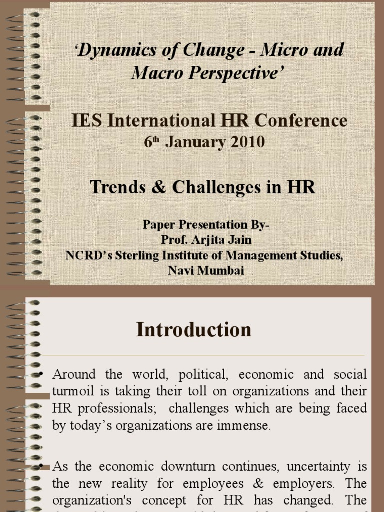 HR Trends and Challenges Overview | PDF | Change Management | Leadership