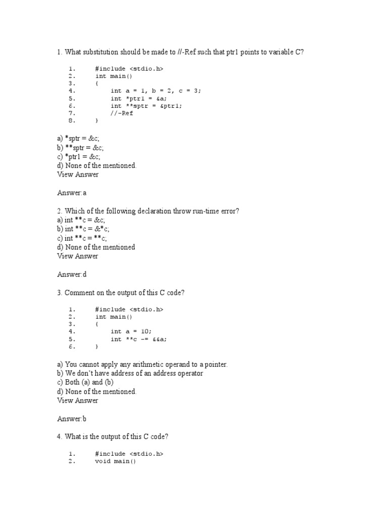 Data Types Operators Pdf C Programming Language Pointer Computer Programming