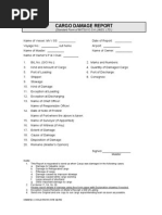 Cargo Damage Report-Template | PDF | Cargo | Ships