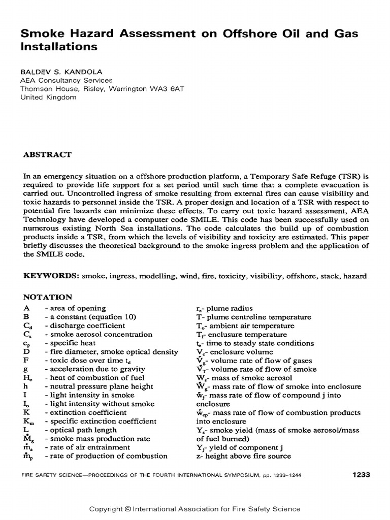Smoke Hazard Assessment | Download Free PDF | Smoke | Carbon Dioxide