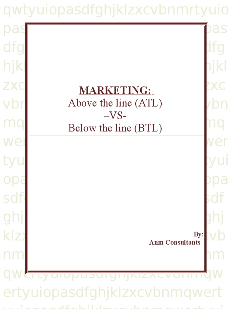 Marketing Atl Vs BTL | Download Free PDF | Promotion (Marketing ...