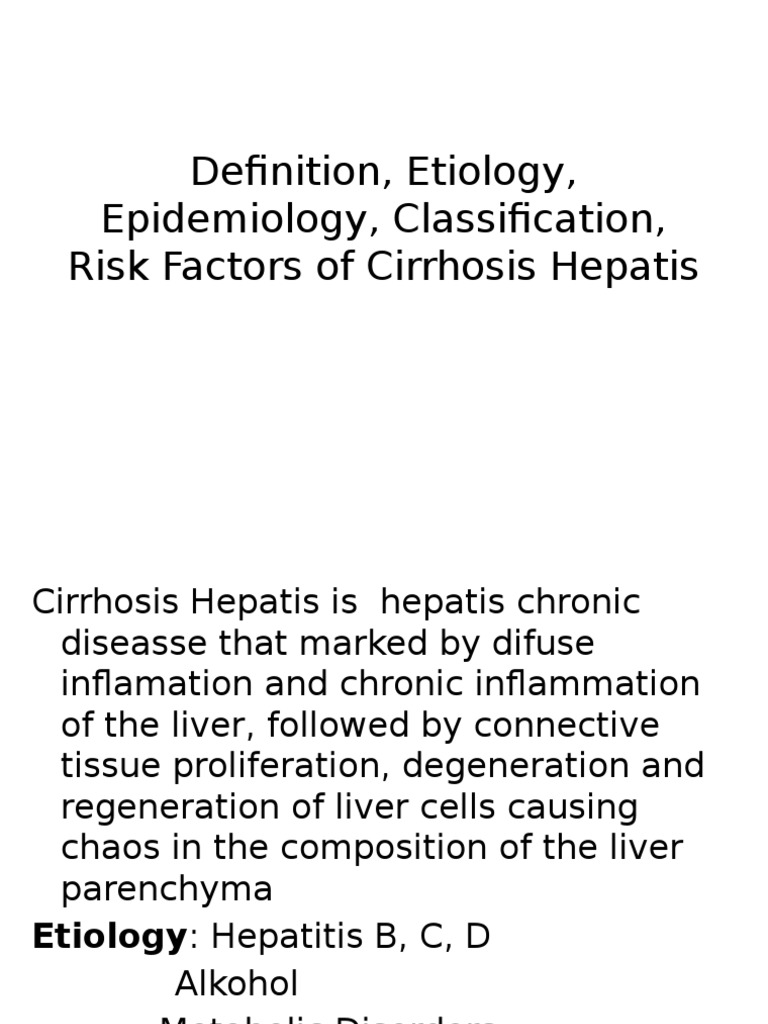 Definition, Etiology, Epidemiology, Classification | PDF