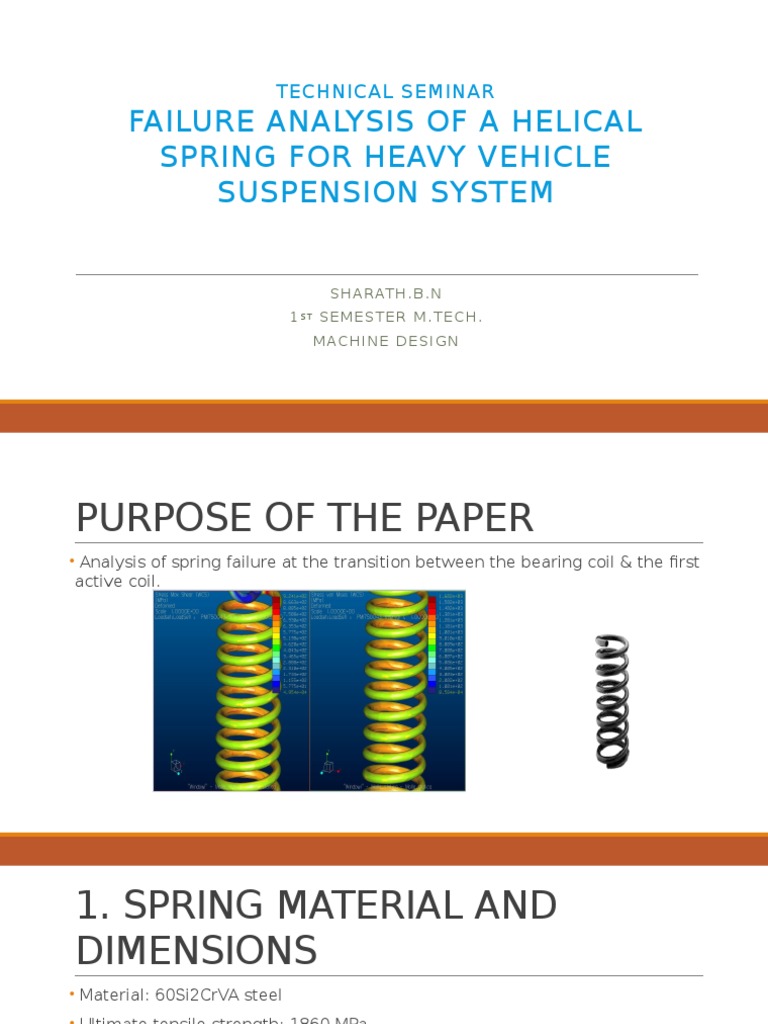 Failure of Helical Springs.