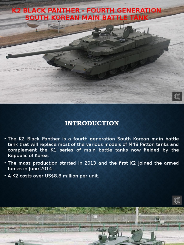 K2 Black Panther - Fourth Generation South Korean Main Battle Tank | Tanks