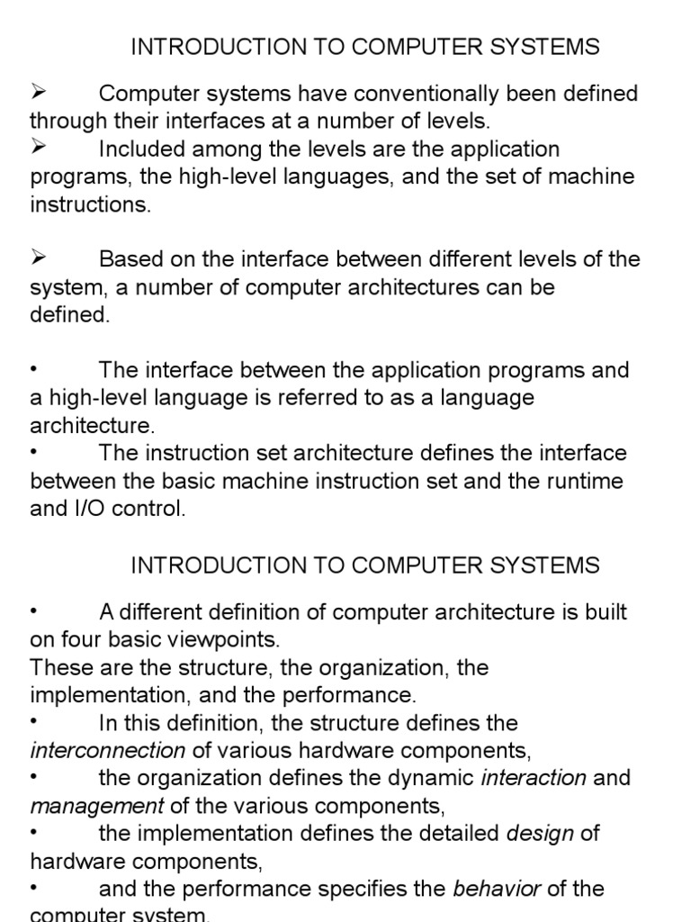 Chapt1 Computer Architecture | PDF | Central Processing Unit | Integrated Circuit