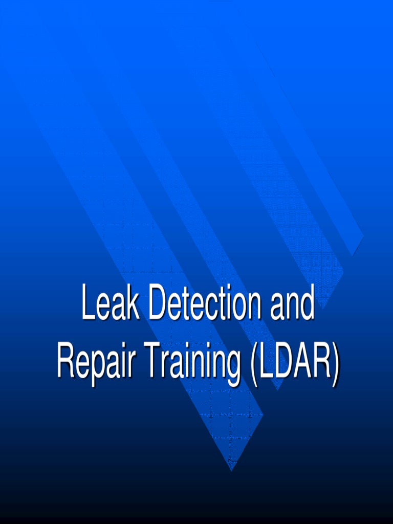 Leak Detection and Repair Training (LDAR) | PDF | Clean Air Act (United ...