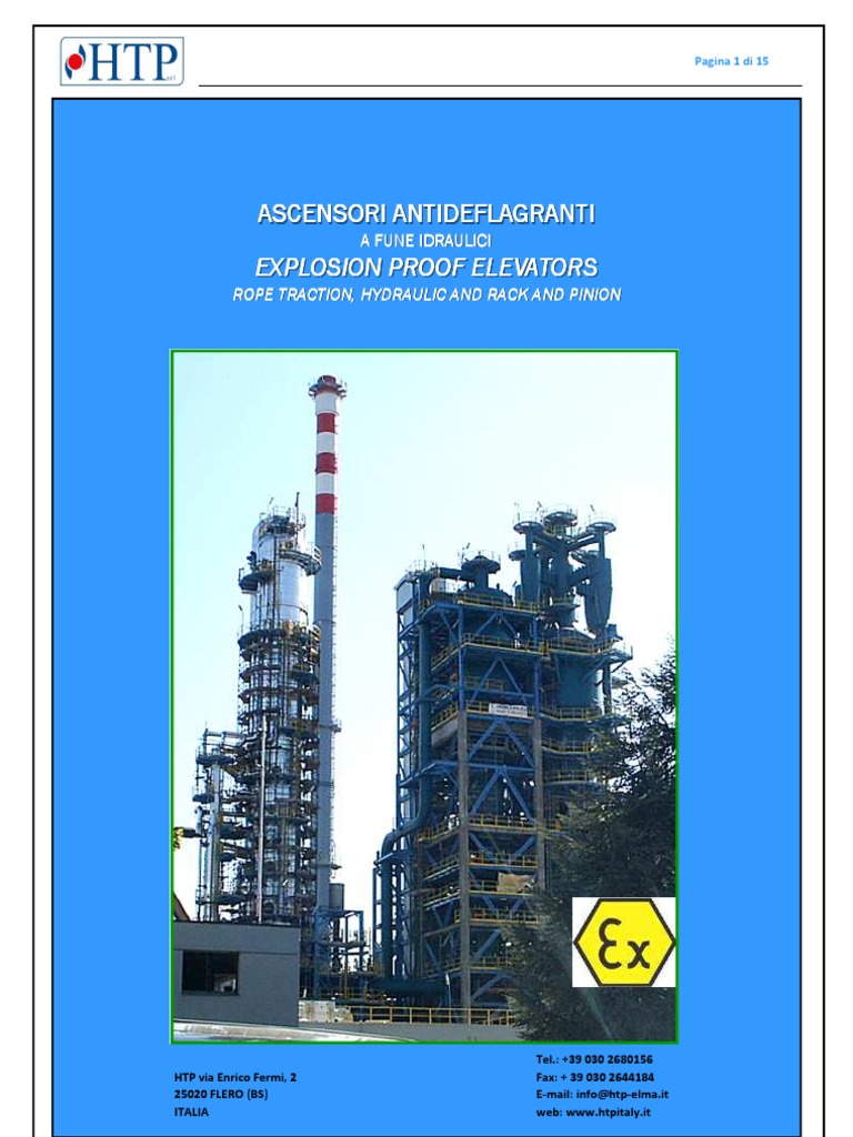 Explosion Proof ATEX Lifts | PDF | Acetic Acid | Chemical Substances
