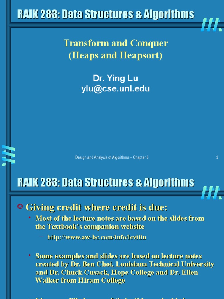 RAIK 283: Data Structures & Algorithms | PDF | Theoretical Computer ...