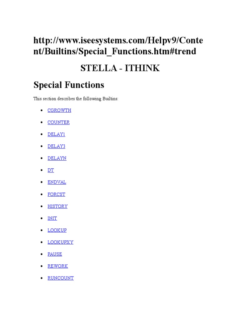 Builtins Stella Ithink | PDF | Function (Mathematics) | Forecasting