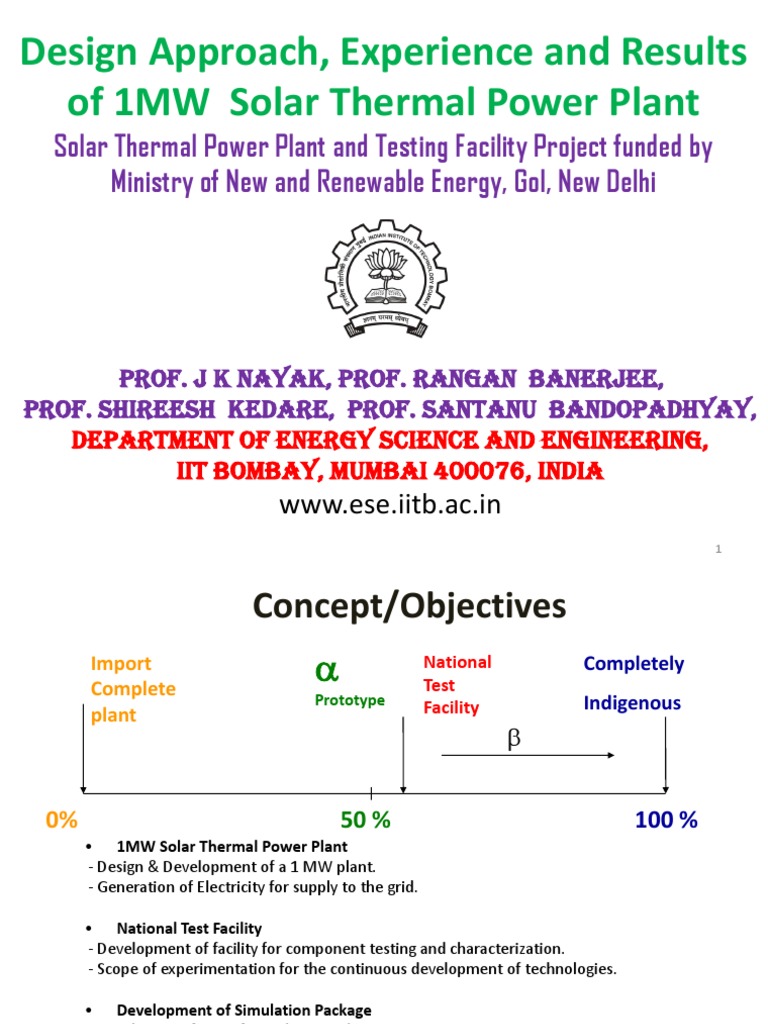Solar-1mw PROJECT | PDF | Steam | Power Station