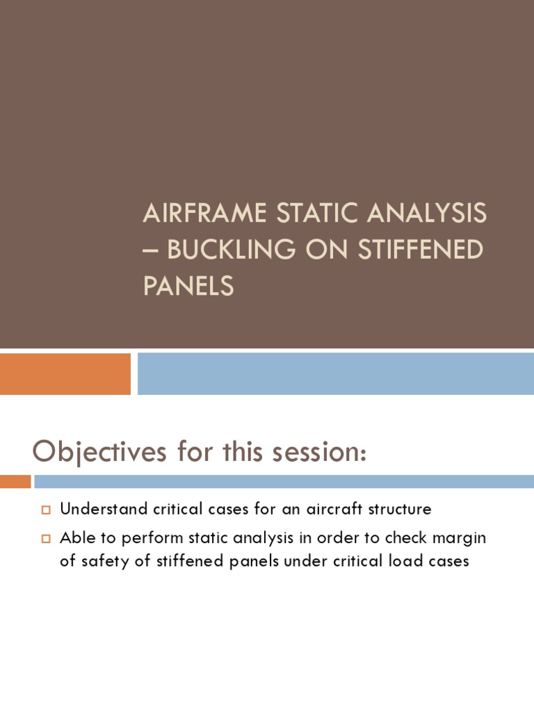 Buckling Analysis of Stiffened Panels | PDF | Buckling | Mechanical ...