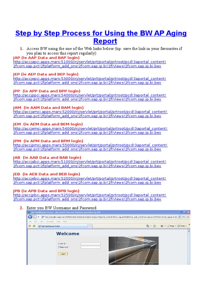 AP Aging Report Instructions | Microsoft Excel | Icon (Computing ...
