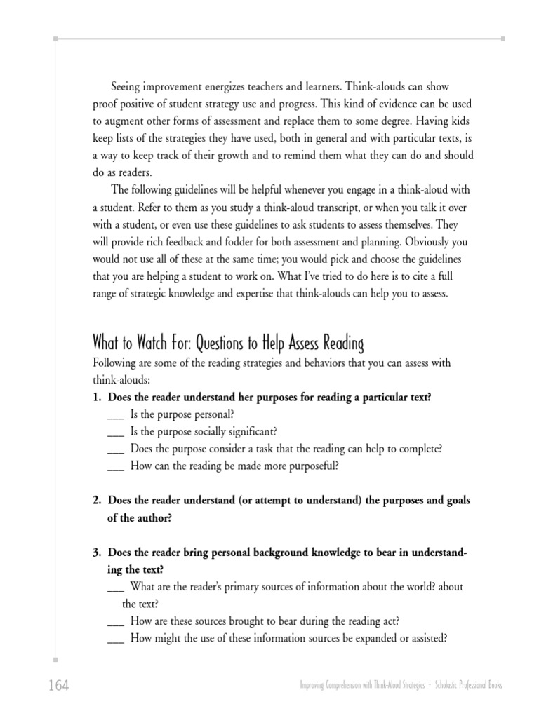 Read Aloud 2 | PDF | Reading Comprehension | Reading (Process)