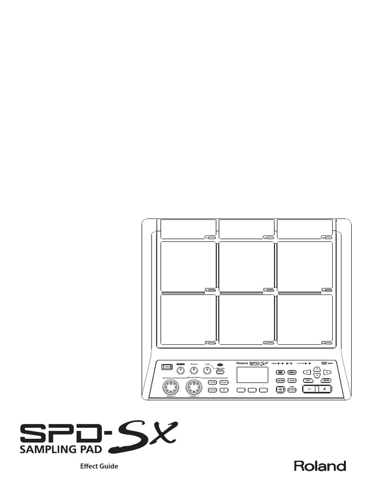 Roland SPD-SX Effects Guide | PDF | Equalization (Audio) | Low Pass Filter