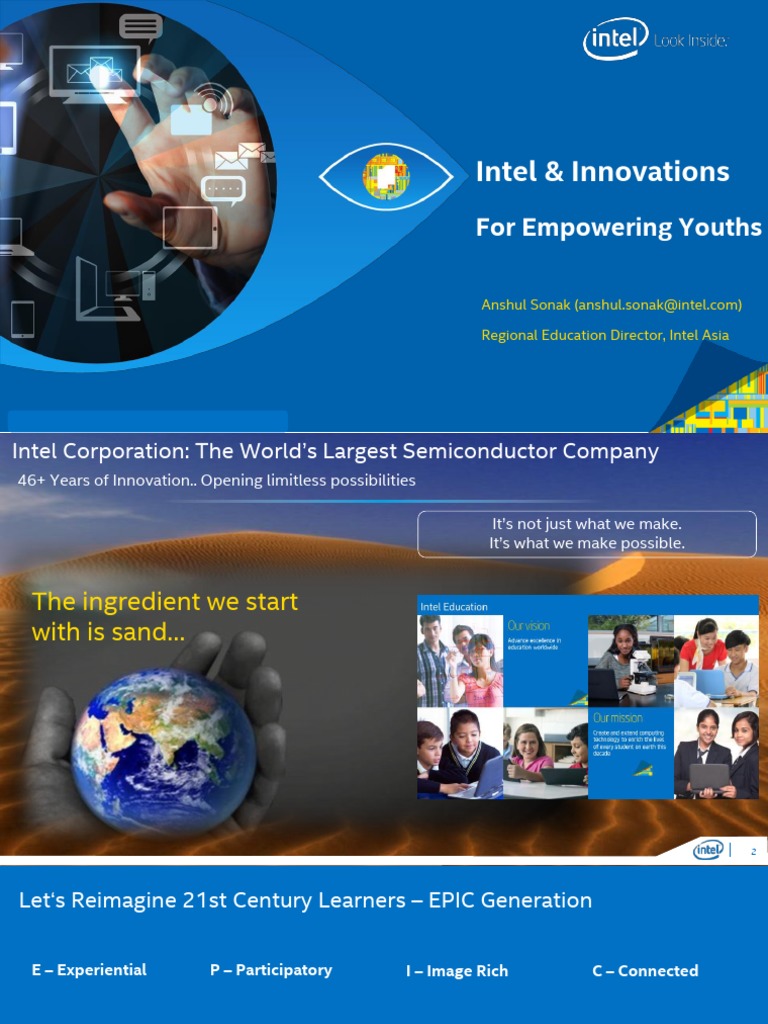 Intel & Innovations: For Empowering Youths | PDF | Intel | Entrepreneurship