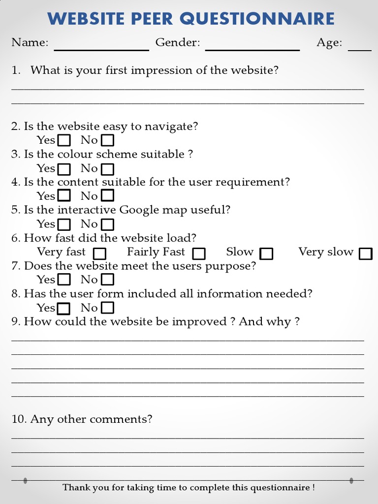 Questionnaire | PDF | Social Science