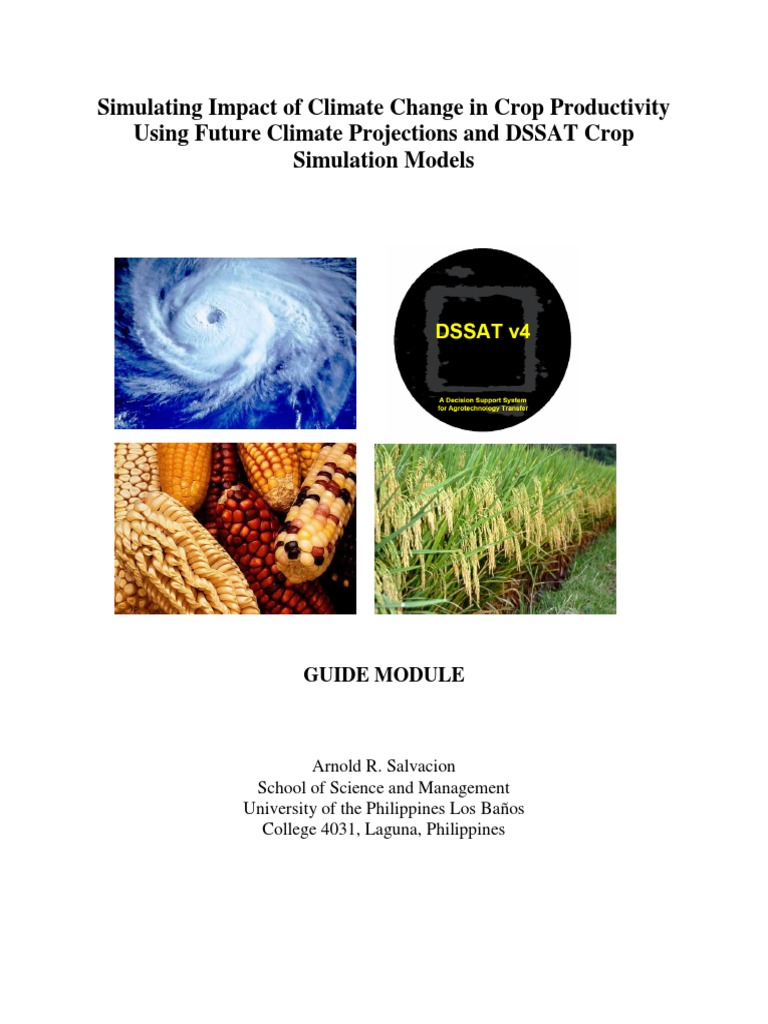 DSSAT Guide Module | PDF | Effects Of Global Warming | Simulation