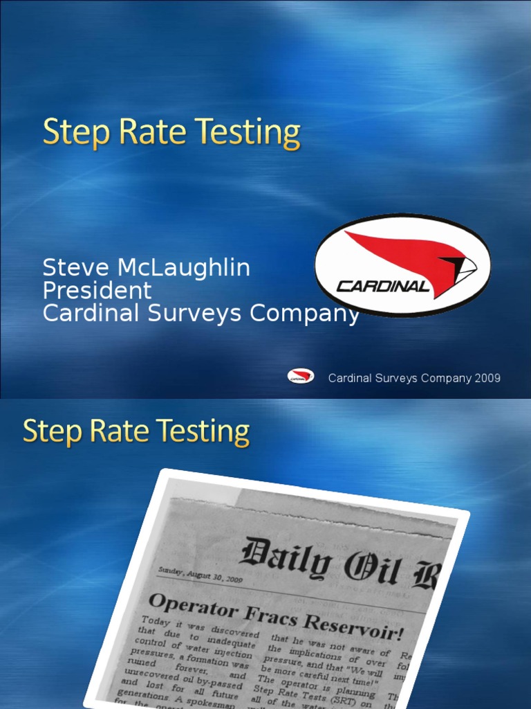 Step Rate Testing | PDF | Pressure | Petroleum Reservoir
