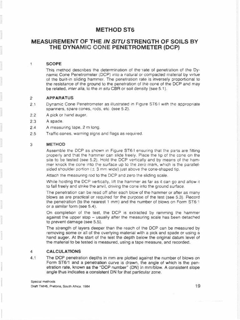 TMH-6 - ST6 PDF | PDF | Road Surface | Road