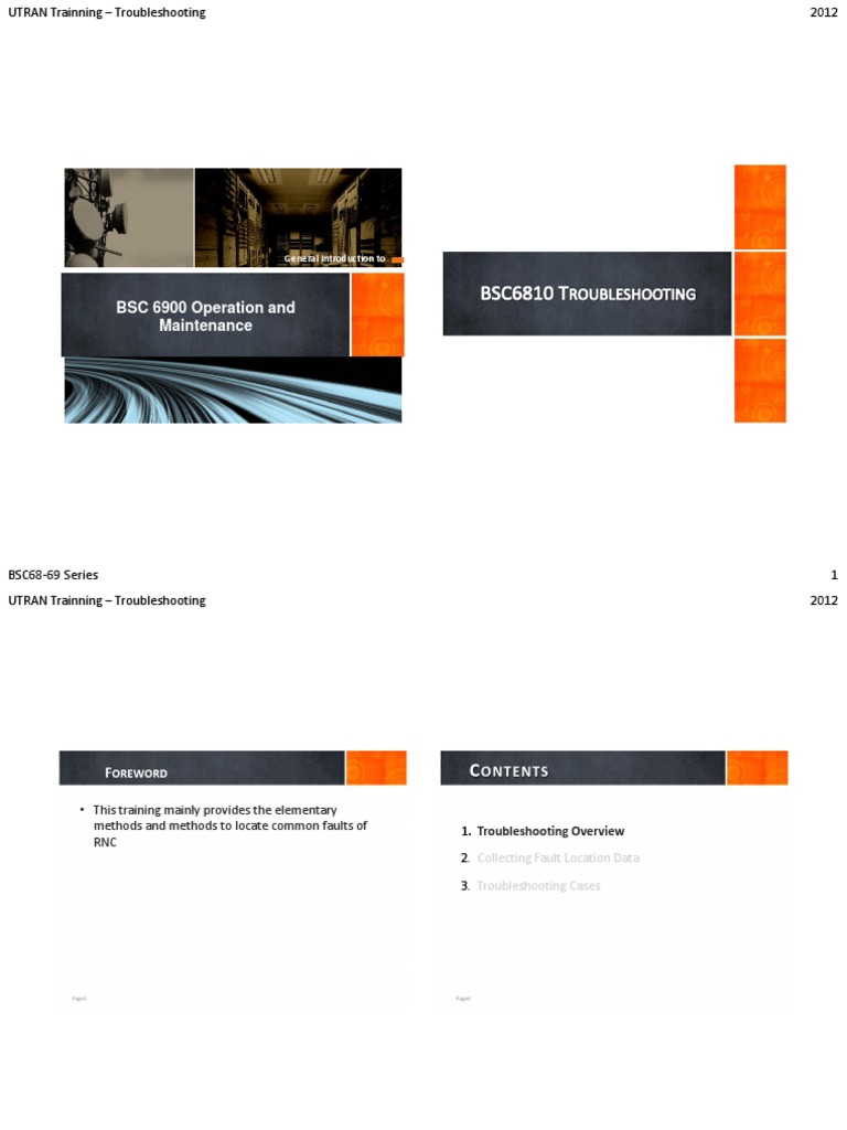 RNC Troubleshooting | PDF | Troubleshooting | Technical Support