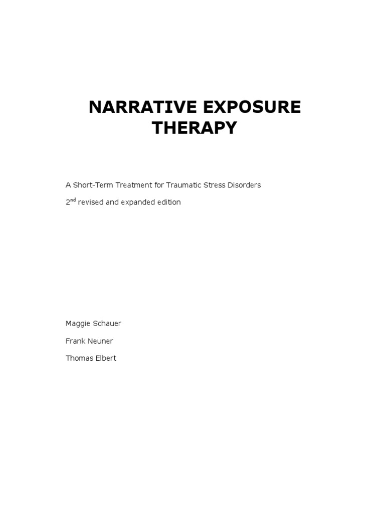 Narrative Exposure Therapy - Schauer, Neuner & Elbert (2011) PDF | PDF ...