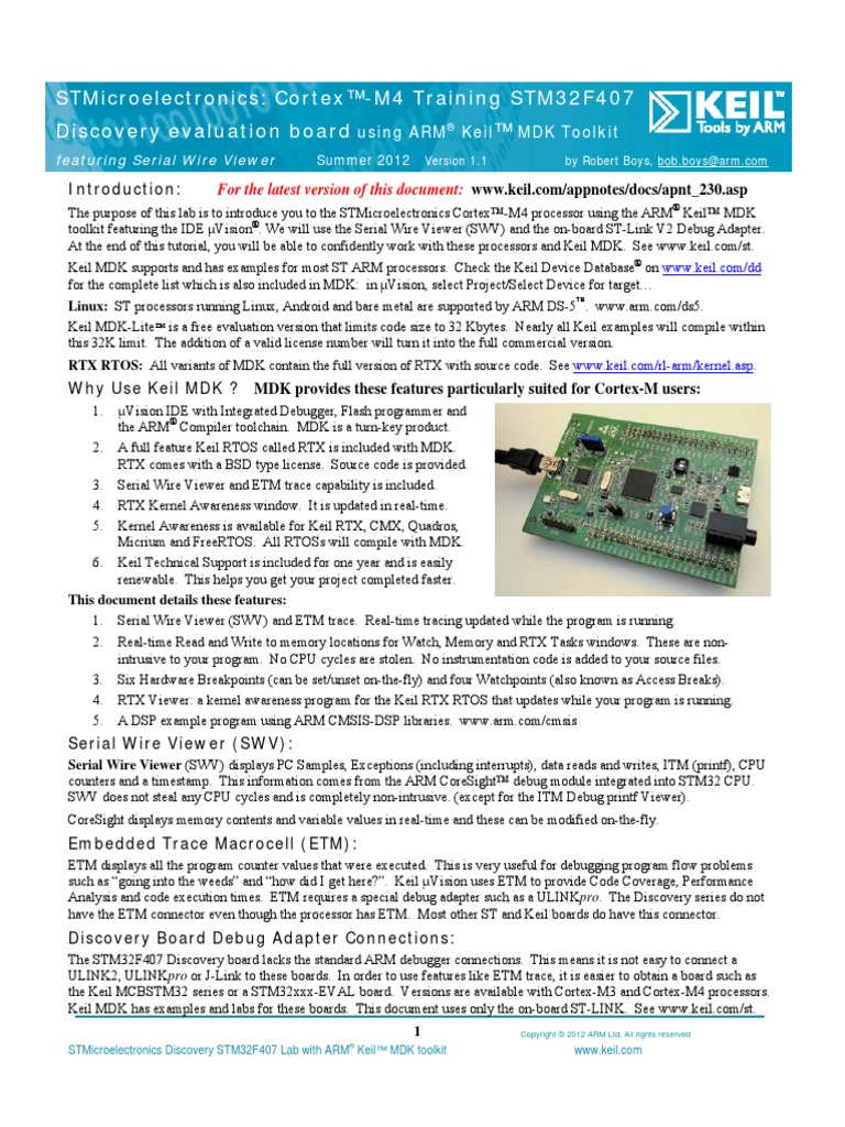 STM32F4-Discovery Keil Training | PDF | Arm Architecture | Subroutine STM32F4-Discovery Keil Training | PDF | Arm Architecture | Subroutine