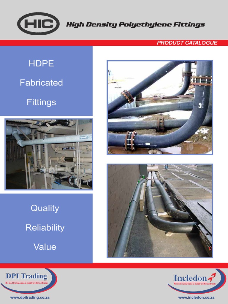 Fabricated HDPE Fittings Overview | PDF | Pipe (Fluid Conveyance ...