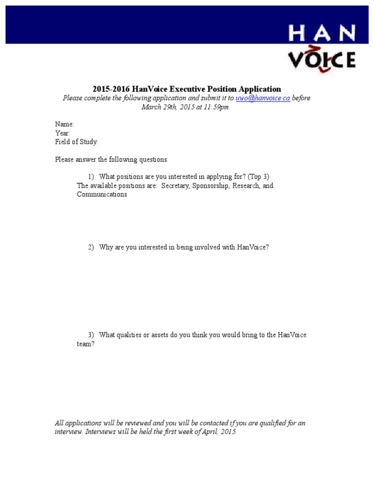 HanVoice Executive Application | PDF
