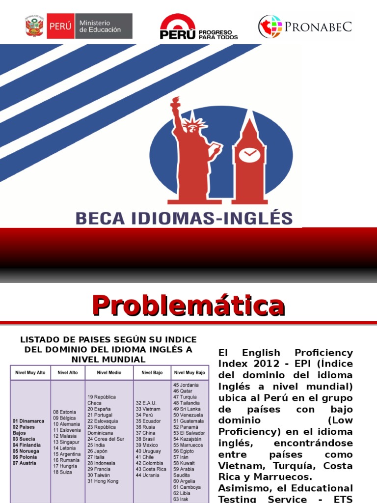 2015 Beca Ingles Presentacion Esp | PDF | Perú | Reino Unido