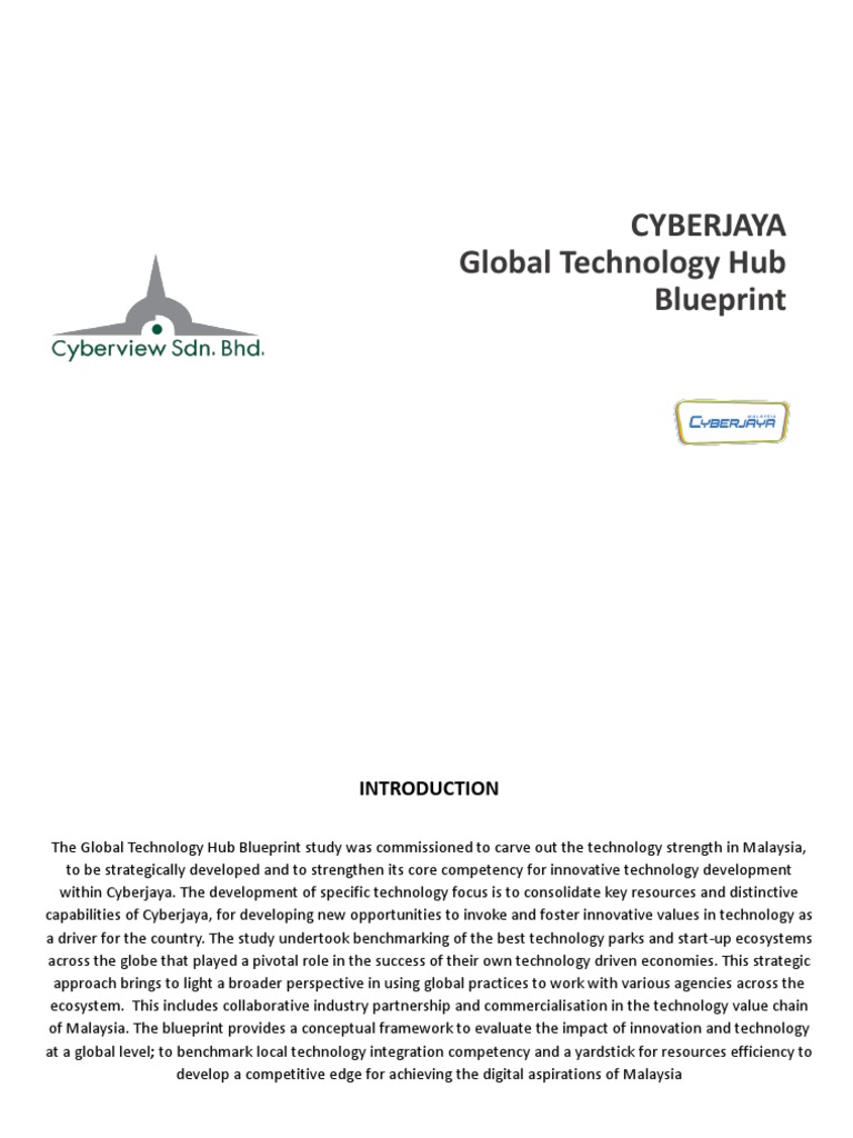 Global Technology Hub Blueprint PDF | PDF | Startup Company | Small ...