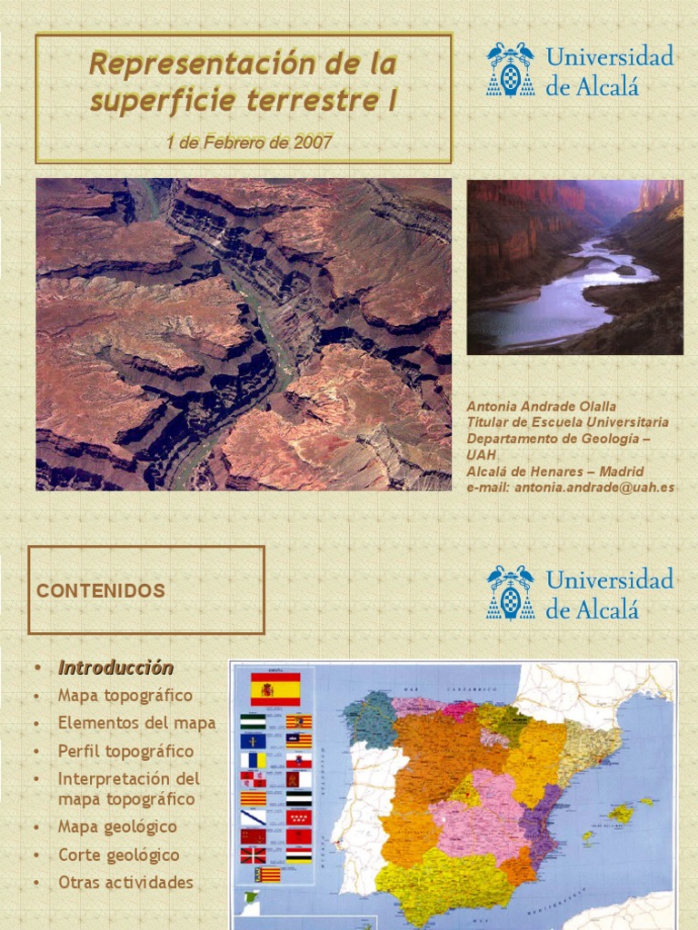 Representacion de La Superficie Terrestre[1] | Mapa | Topografía