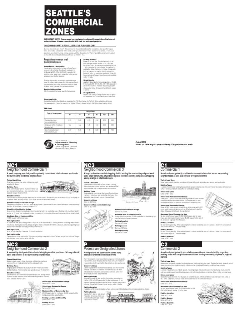 Seattle Zoning Code Overview | PDF | Zoning | Street