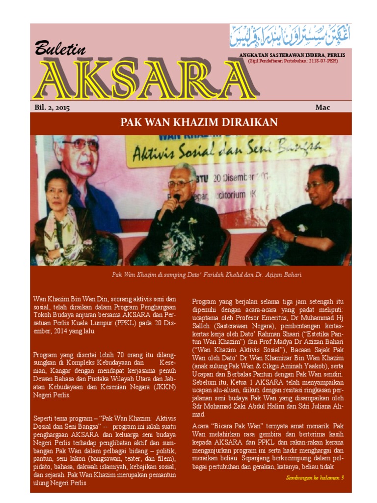 Penghargaan untuk Pak Wan Khazim | PDF | Agama & Spiritualitas