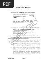 Conditional Contract To Sell Sample | PDF | Deed | Easement