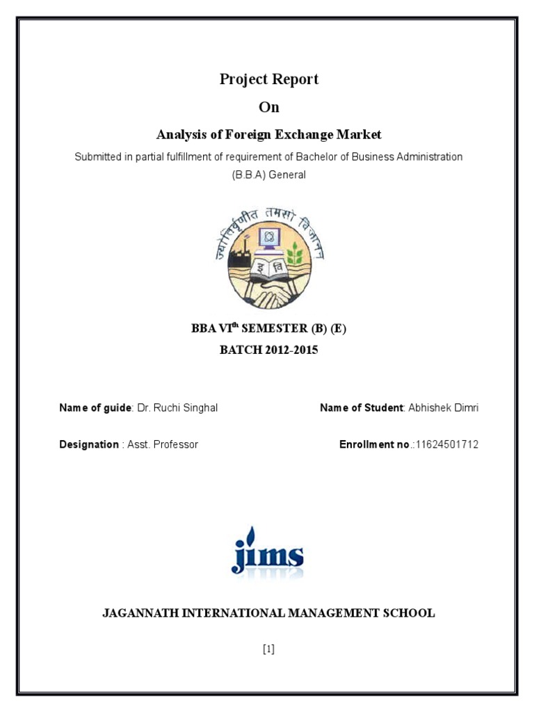 Analysis of Forex Market | PDF | Foreign Exchange Market | Fixed ...