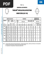 CHS Steel Section Data Sheet 1 | PDF