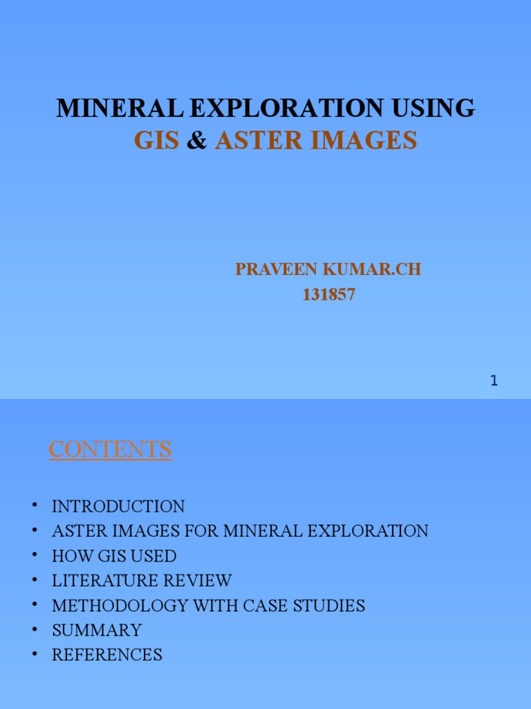 l'exploration minère et la geomatique | PDF | Geographic Information ...