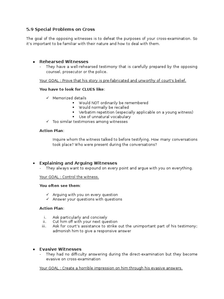 Dean Coronel Trial Practice Techniques | PDF | Expert Witness | Witness